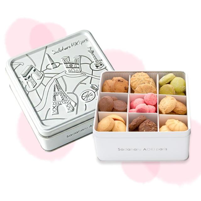 サダハル・アオキ・パリ 【コフレ アソーティモン ドゥ ビスキュイ モワイヤン 】 缶クッキー クッキー缶 クッキー スイーツ 高級 ギフト プレゼン