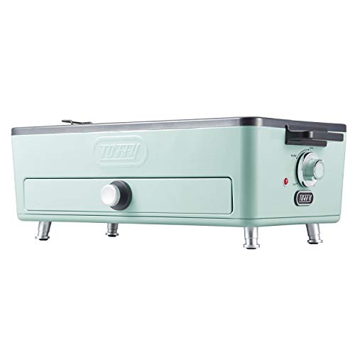 【Toffy/トフィー】 スモークレス焼肉ロースター K-SY1（ペールアクア） 低煙 おうち焼肉 グリル 2WAY 焼き網・平面プレート サイドヒー