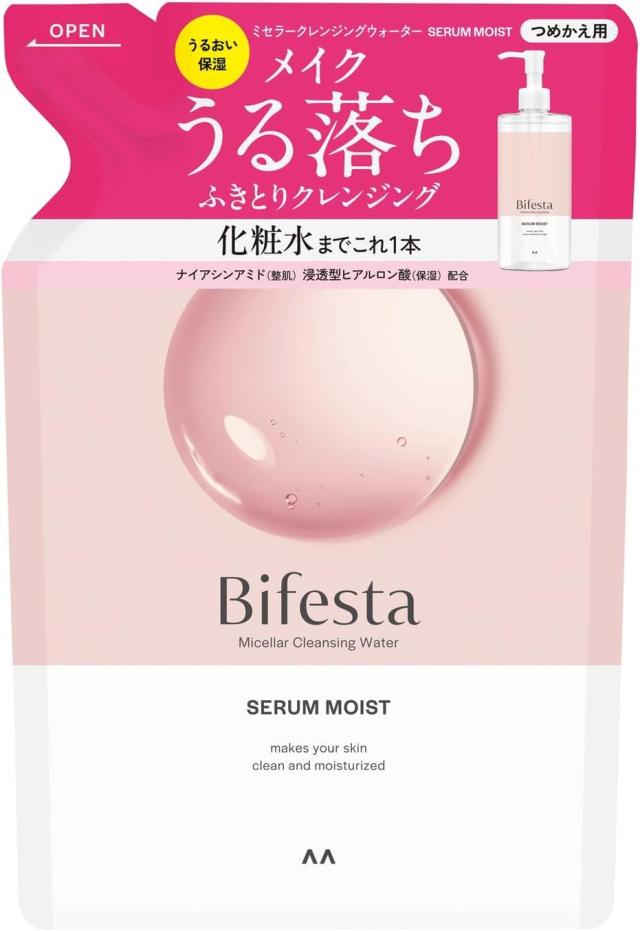 【8個セット】ビフェスタ ミセラークレンジングウォーター モイスト つめかえ用 360ml