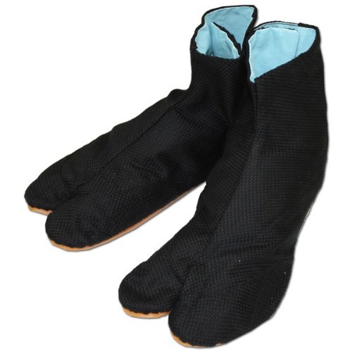 [きねや] 無敵地下足袋 5枚こはぜ 刺子 [黒] 26.0cm