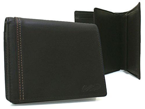 Crocodile(クロコダイル)ベルベ2 ベラ付き折財布(パスケース付き 81CR65) 65 チョコ