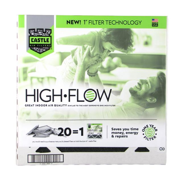 Castle Filters 1年間 HVAC 炉フィルター MERV 6 14x14x1 1枚 (1パック)