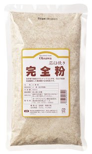 オーサワ 石臼挽き完全粉 (全粒粉 500g×20個)×１ケース JAN:4932828003290