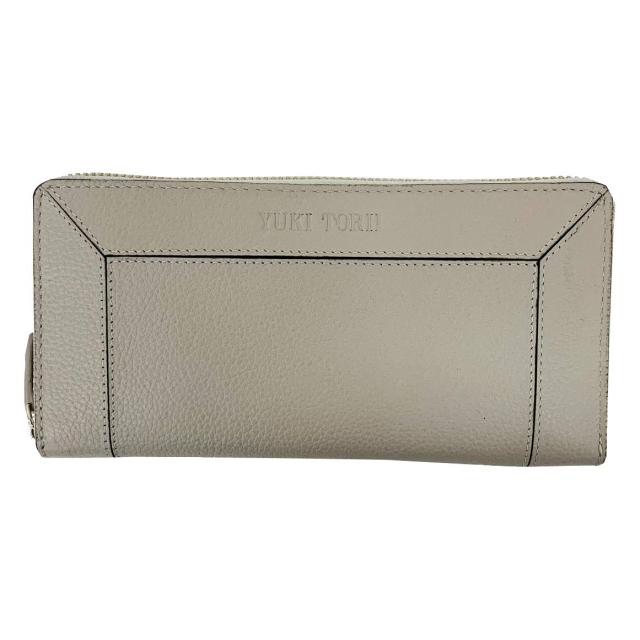 [かばんや] [ユキトリイ]長財布 calm カーム ラウンドファスナー長財布 yp67185 グレー M