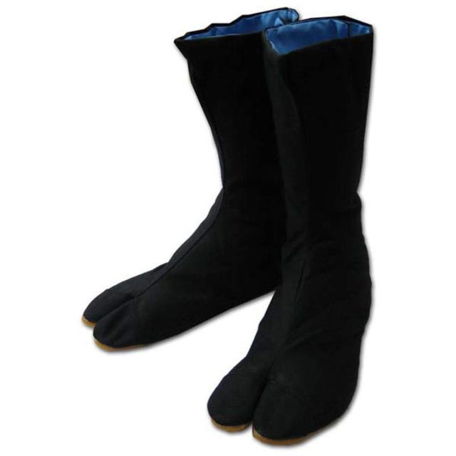 [リキオウ] 力王 エアーたびフィット 12枚こはぜ 黒 25.0cm