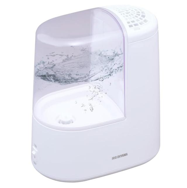 アイリスオーヤマ 加湿器 スチーム式(加熱式) 加湿量 260ml タンク容量 2.4L 7畳 9時間連続加湿 アロマ対応 小型 卓上 デスク用 SH