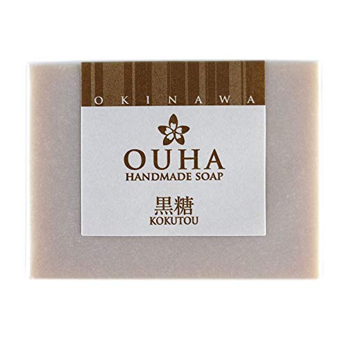 沖縄手作り洗顔せっけん OUHAソープ 黒糖 100g×6個 天然保湿 沖縄県産黒糖 海洋深層水 合成着色料 保存料無添加