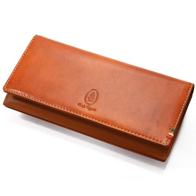 [ハッシュパピー] 長財布 かぶせ ルクス 牛革 HP2067 (キャメル（45）)