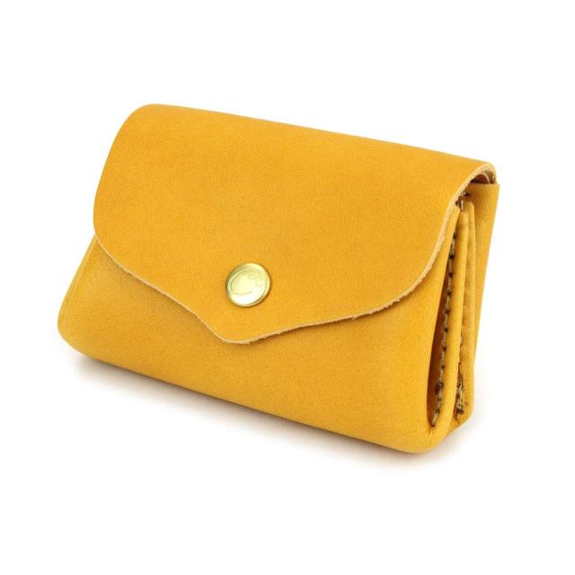 [チャム] 三つ折り財布 ミニ財布 コンパクトウォレット 姫路レザー CMVL-008 BREATH LIGHT (YELLOW)