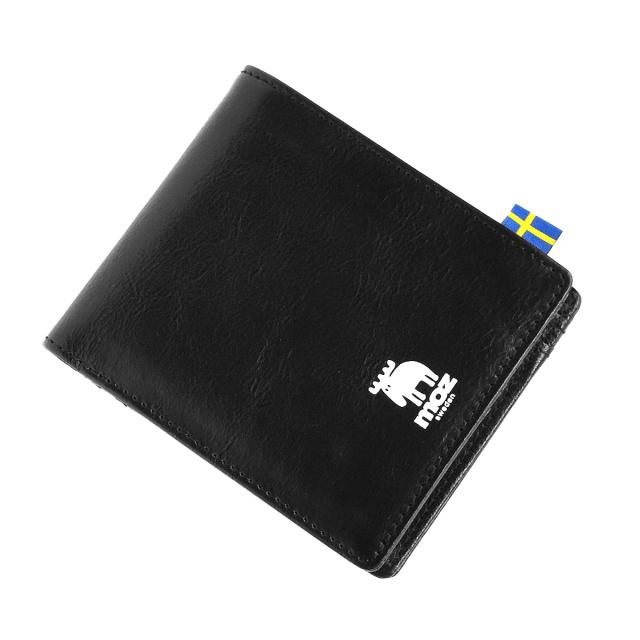 [モズ] 財布 二つ折り財布 レザー SOLID ソリッド メンズ レディース 86110 (ブラック)