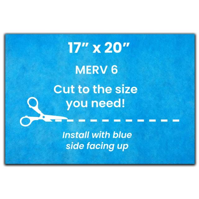 FilterTime RV エアコンフィルター サイズに合わせてカット アレルゲンRVエアフィルター 17インチ x 20インチ ACフィルター交換用