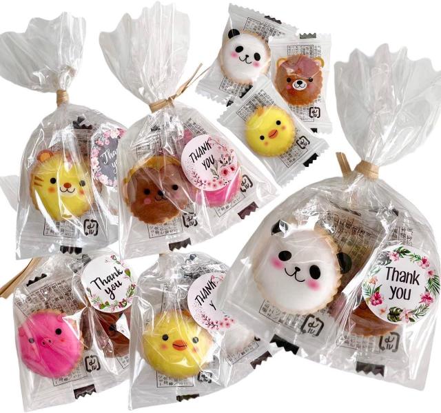 ぷちギフト プチギフト ありがとう アニマルクッキー 大容量 100袋セット 退職 お世話になりました 個包装 お菓子 引っ越し ギフト ばら撒き イ