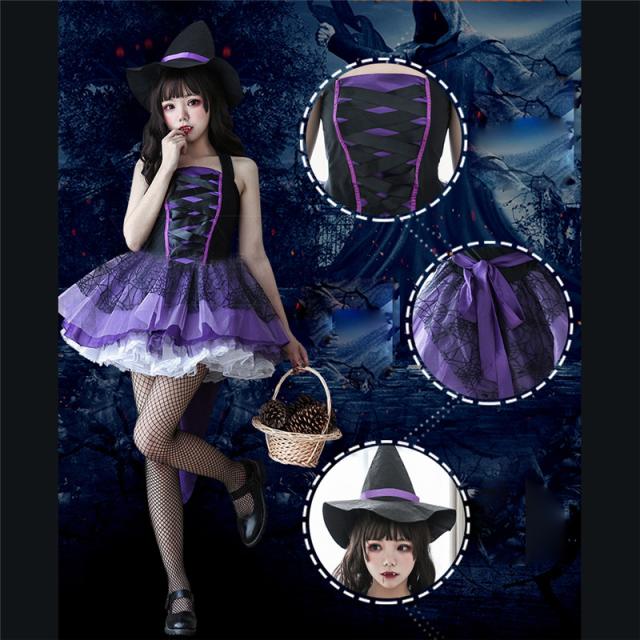 ハロウィン コスプレ ウィッチ 衣装 レディース 魔女 仮装 大人 女性