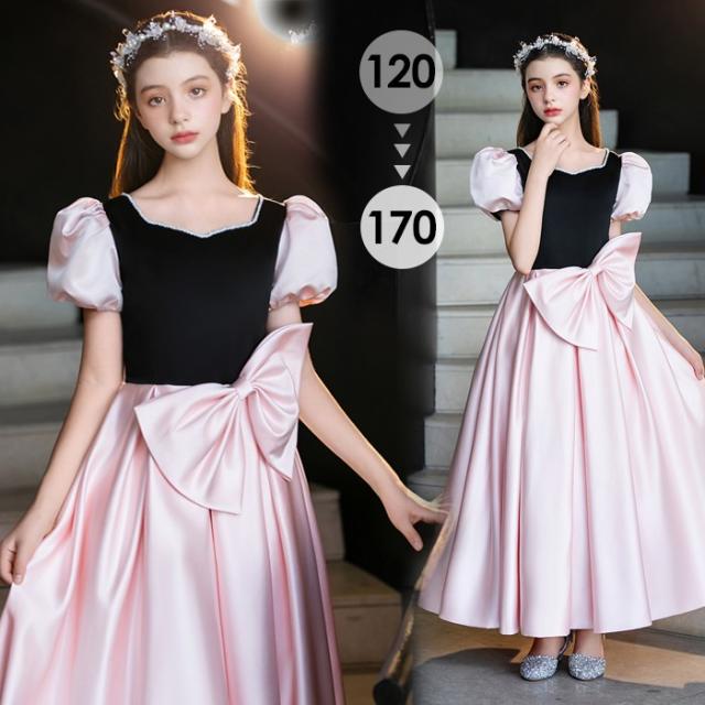 ピアノ発表会 ドレス 子供 女の子 リボン 発表会 ドレス 子ども