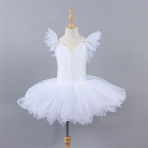 【送料無料】チュチュ 演出バレエ 子供バレエ 子供用舞台衣装 バレエ発表会 バレエ形体服 レオタード 女の子 可愛い ダンス服 ballet用品 新体操 ダンスウェア 白 ホワイト バレエダンス