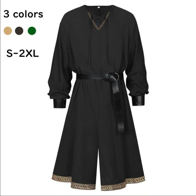 ハロウィン バイキング海賊  コスチューム ハロウィン衣装 仮装 かわいい おしゃれ ハロウィンコスプレ ブラック グリーン ブラウス