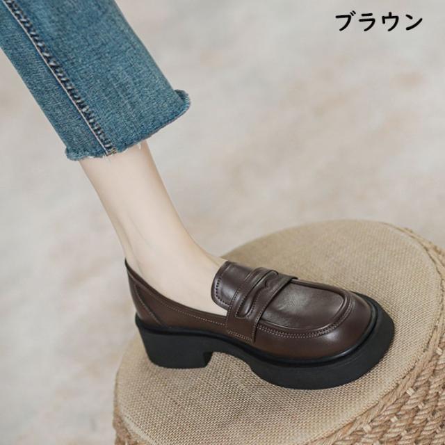 ローファー レディース 学生 厚底 可愛い おしゃれ JK 女の子