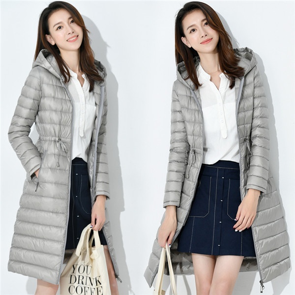 【送料無料】ロング ダウンコート 防寒性抜群 ダウンジャケット アウター ダウン ロングコート 暖かい 薄手 防寒 軽量 黒 ブラック