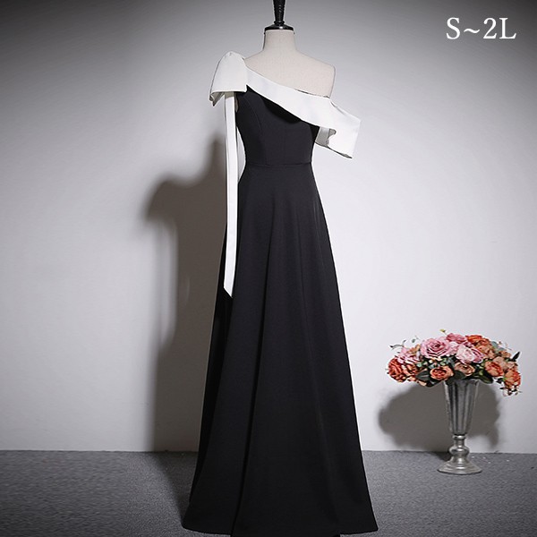 ドレス 大人 ピアノ 発表会 ロングドレス 母親 結婚式 オフショルダー 肩出し 袖付き 成人式ドレス 演奏会用ドレス 二次会 フォーマル 披露宴 ワンピース Aライン パーティードレス イブニングドレス da019l9l9zu