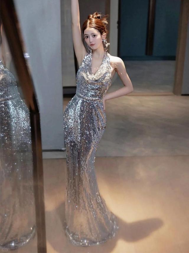 パーティードレス マーメイドドレス ロングドレス ピアノ 発表会 演奏