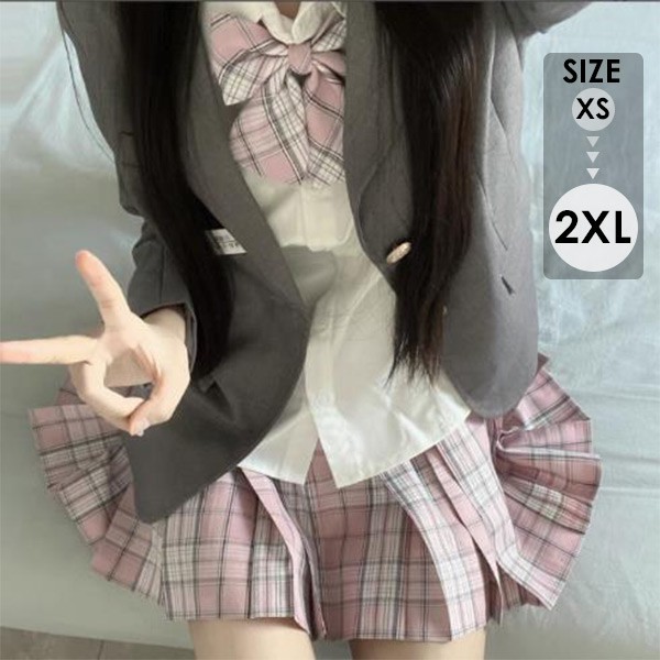 5点セット 入学式 卒業式スーツ 長袖 中学生 高校生 制服 学生制服 女子高生 中高生 女の子 ジュニア チェック柄 レディース お受験 結婚式 発表会 入学 通学 大きいサイズ フォーマルスーツ