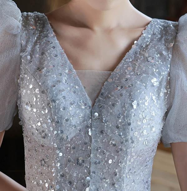 送料無料】ドレス 大人 ピアノ 発表会 キラキラ ロングドレス 演奏会