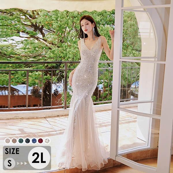 キラキラドレス マーメイドドレス 大人 ピアノ 発表会 ロングドレス セクシー 演奏会 結婚式 母親 演奏会用ドレス ロング 黒 披露宴 レディース 演奏会ドレス ピアノ発表会 韓国 イブニングドレス パーティードレス ワンピース 二次会 花嫁