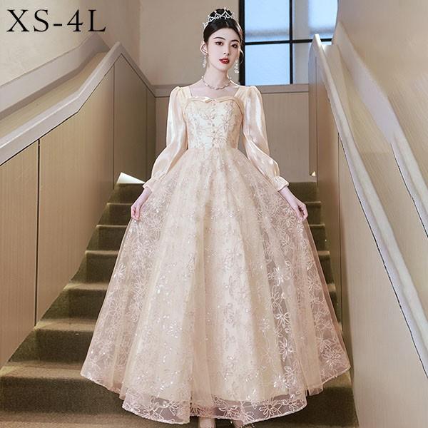 ロングドレス 演奏会 袖付き 大人 ピアノ 発表会 大きいサイズ 小さいサイズ キラキラ 長袖 演奏会 結婚式 母親 演奏会用ドレス ロング 披露宴 レディース 演奏会ドレス ピアノ発表会 韓国 イブニングドレス パーティードレス ワンピース 二次会 花嫁 dg257n1n1l9