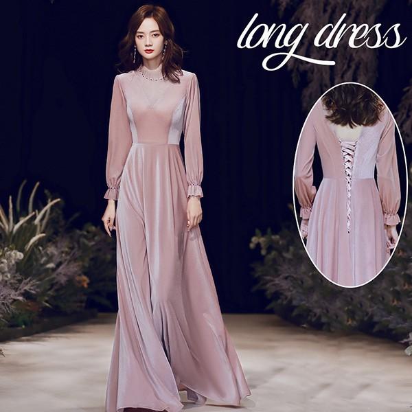 パーティードレス ロング 演奏会 小さいサイズ XS 大きいサイズ 成人式 同窓会 大人 ピアノ 発表会 演奏会 Aライン 結婚式 ステージドレス 二次会 母親 ウエディング 上品 ピンク 20代 30代 40代db287s1s1l9