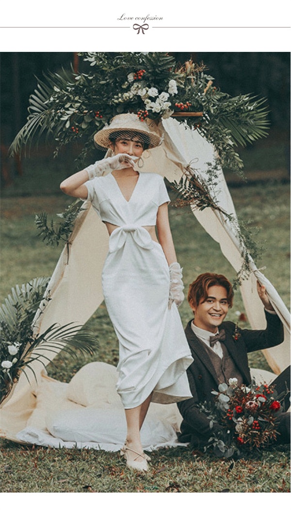 【送料無料】ウエディングドレス ワンピース 白 結婚式 二次会 披露宴 前撮り 後撮り スレンダー バックリボン ロング ビーチフォト 二次会ドレス 花嫁ドレス 花嫁 ホワイト春 夏 秋 フォトウェディング 送料無料】ウエディングドレス ワンピース 白 結婚式 二次会 披露宴 前