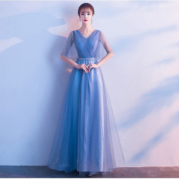 送料無料】パーティードレス ロングドレス 大人 ブライズメイド ドレス