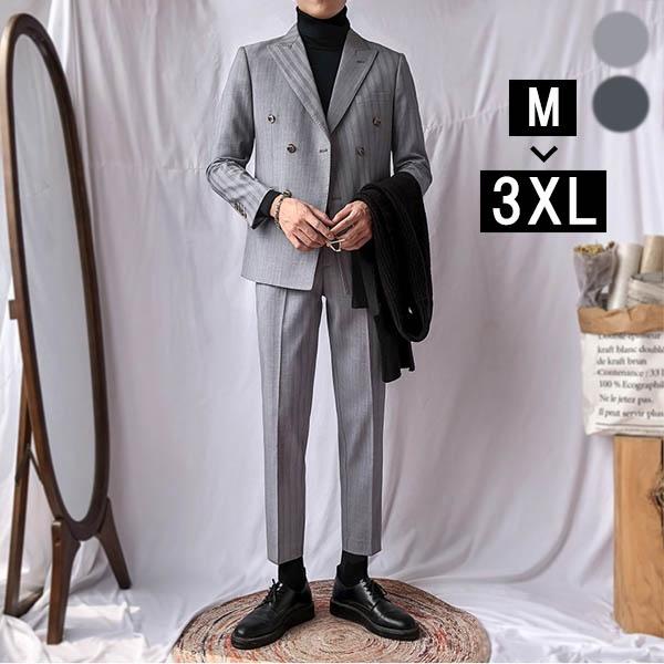 【送料無料】送料無料 メンズ スーツ ビジネススーツ suit フォーマルスーツ 紳士服 二次会 結婚式 卒業式 入学式 面接 通勤 パーティー カジュアルスーツ おしゃれ 無地 春 秋 上下セット ブラック グレー