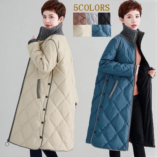 【送料無料】ダウンコート ダウンジャケット レディース ロング ロングコート ライトダウン 軽量 秋冬 カジュアル アウター シンプル 冬服 柔らかい 無地 軽い着心地 あったか 防寒性