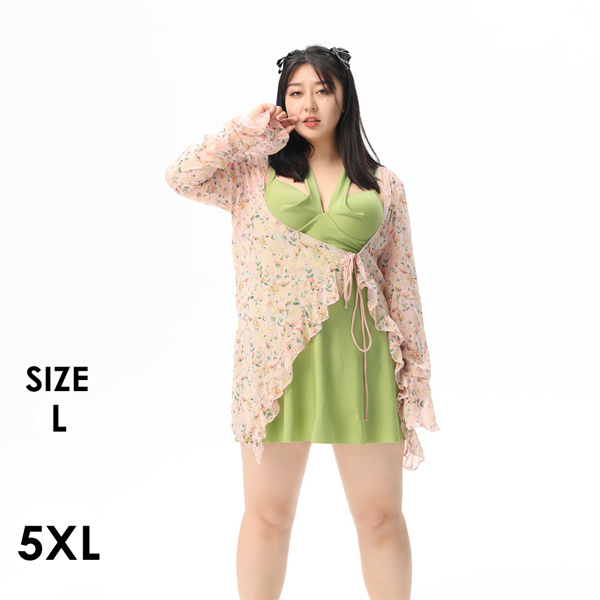 水着 レディース 体型カバー 大きいサイズ かわいい リゾート水着 サマーレジャー プール ビーチ 海水浴 レディース ワンピース スカート スタイル 魅惑的 オープン バック お腹 カバー スリム 見せ 太り 保守的 半袖 温泉 旅行