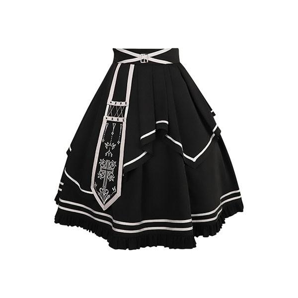 ミニロリ 軍服ロリータ ゴスロリ フルセット ゴシック ブラウス