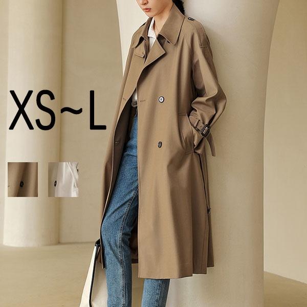 【送料無料】トレンチコート レディース 秋コート スプリングコート トレンチ コート ロング丈 ロング 春 秋 アウター 秋物 秋服 ビジネス お宮参り 通勤 就活 韓国風