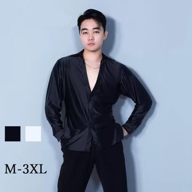 社交ダンス衣装 トップス メンズ ラテン ラテンダンス用シャツ 男性用 ダンス衣装 ダンスウェア 練習着 ワルツ チャチャチャ ルンバ ラテン ラテンダンスシャツ ステージ 衣装 男性社交ダンス衣装 競技用 演出