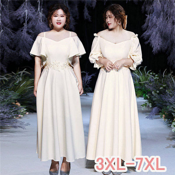 【送料無料】パーティードレス 大きいサイズ 大人 ピアノ 発表会 ロングドレス フレア袖 袖あり 体型カバー オフショルダー オフショル 肩出し シンプル 演奏会 結婚式 ワンピース