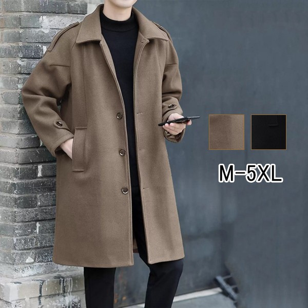 コート メンズ チェスターコート 秋冬 ロングコート ロング 無地 ビジネス カジュアル 洗える 軽い 防風 透湿 ビジネスコート メンズ服 メンズコート 冬コート 防寒 大きいサイズ スリム ビジネスコート ストレッチ 冬服 ブラック ブラウン M L XL 2XL 3XL 4XL 5XL
