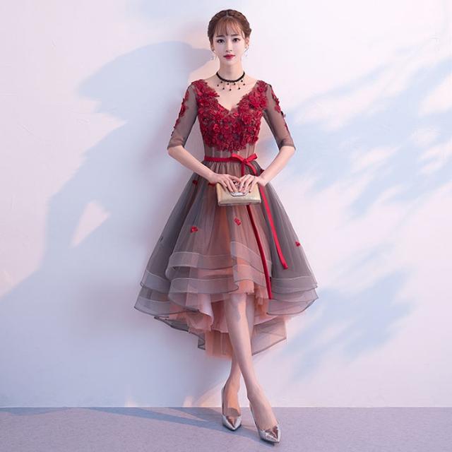 【送料無料】パーティードレス 演奏会 韓国 ぽっちゃり フィッシュテール 締め上げタイプ 大きいサイズ 舞踏会 披露宴 司会者 20代 30代 レース 成人式 XS S M L XL 2XL 3XL