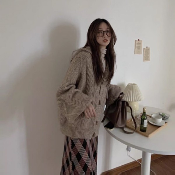 レディース カーディガンニットカーディガン長袖 アウター セーター ニットセーター かわいい　オシャレ通学 秋 冬 春 JK制服 ボダン付き 学院風