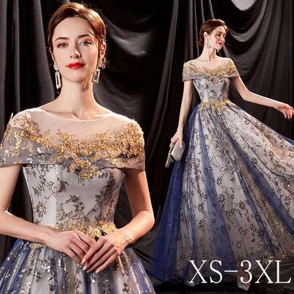 レディースロングドレス 大人 ピアノ発表会 演奏会 ロング丈 結婚式 半袖 背中編み上げでバストサイズ調整可能 ワンピース 二次会 女子会 成人式 おしゃれ 可愛いロングドレス 袖あり お呼ばれ 20代 30代