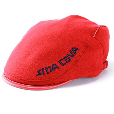 帽子 メンズ ハンチング ブランド シナコバ 秋冬 フランネル素材 消臭 レッド