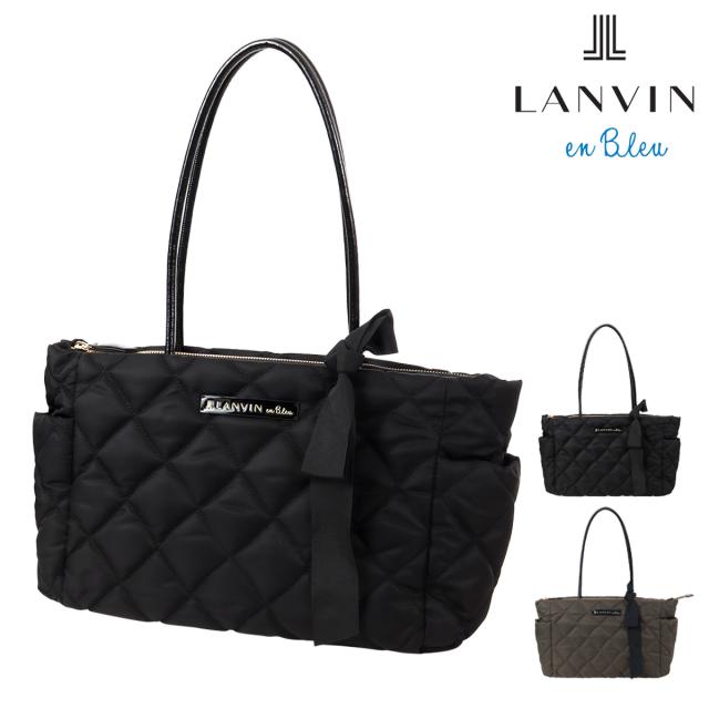 ランバンオンブルー トートバッグ レディース オルセー 484640 LANVIN en Bleu 肩掛け 軽量 キルティング キルト リボン クリスマス_mp クリスマス_wp