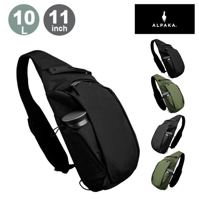 アルパカ METRO CROSSBODY  ボディバッグ 11インチ 10L メンズ レディース 4165 ALPAKA 左肩掛け用 右肩掛け用 大容量 シンプル おしゃれ 通勤 通学 ワンショルダー