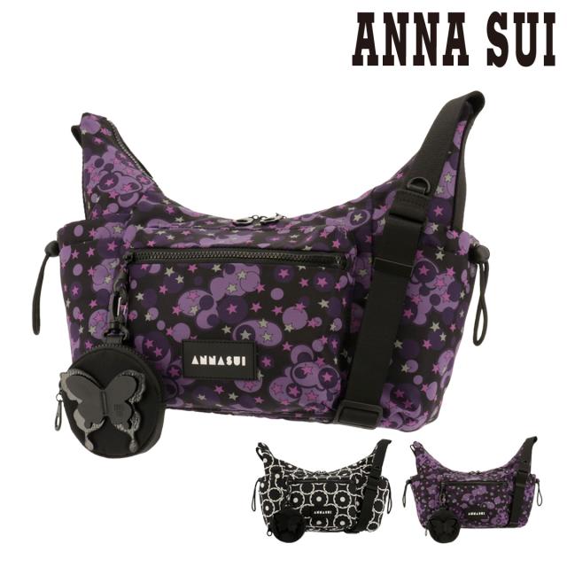 【レビュー投稿で+5％還元】アナスイ ショルダーバッグ ヴァケーション 317553 ANNASUI |  軽量 総柄 旅行 プリント 花 星 クリスマス_mp