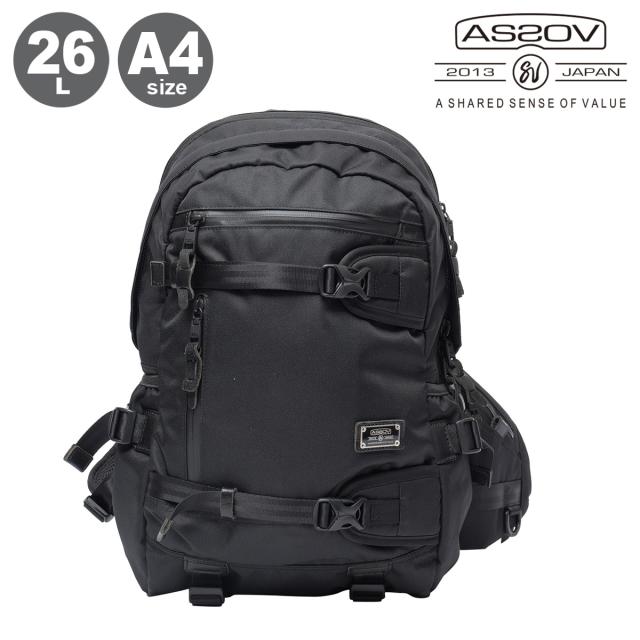 【レビュー投稿で+5％還元】アッソブ リュック バックパック コーデュラドビー 26L A4 メンズ レディース 061407 AS2OV CORDURA DOBBY 305D デイパック ハーネス チェストベルト クリスマス_mp クリスマス_wp