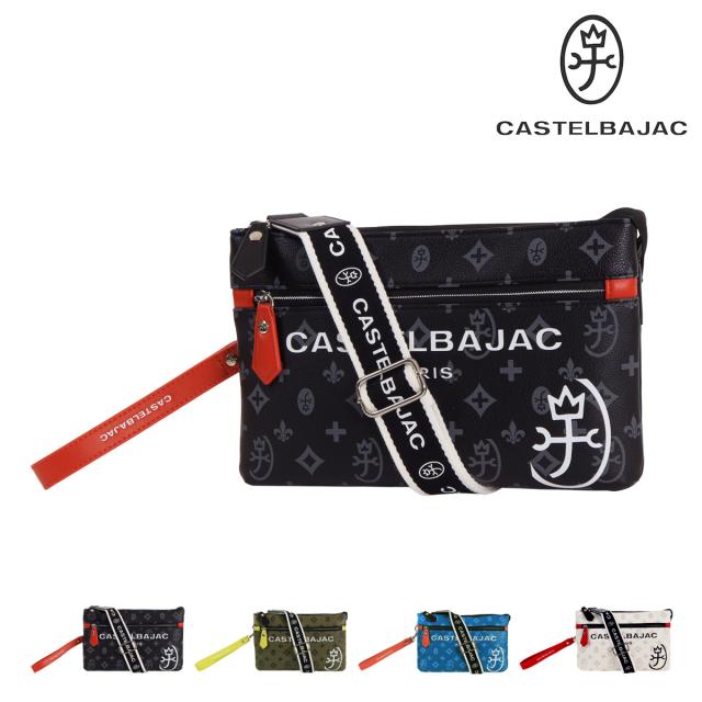 【レビュー投稿で+5％還元】カステルバジャック ショルダーバッグ サシャ 2WAY メンズ 048121 CASTELBAJAC サコッシュ 横型クラッチバッグ セカンドバッグ モノグラム 軽量 クリスマス_mp