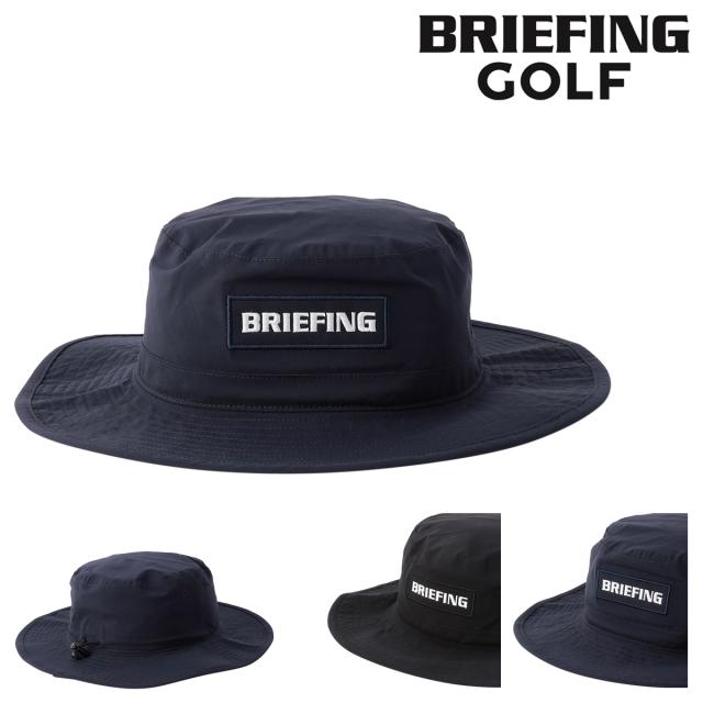 【レビュー投稿で+5％還元】ブリーフィング ゴルフ バケットハット メンズ 帽子 サイズ調節 ゴルフウェア 無地 シンプル ロゴ ウォータープルーフ ワイドハット BRG251MA3 BRIEFING GOLF クリスマス_mp