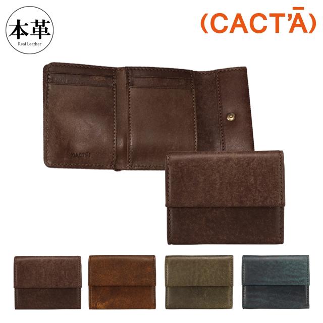 【レビュー投稿で+5％還元】カクタ 財布 ショートウォレット メンズ レディース 2046 HABANA CACTA  イタリアンレザー 牛革  レザー ブランド専用BOX付き クリスマス_mp クリスマス_wp